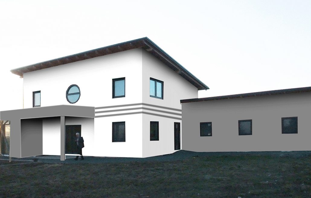 fassade-streifen-farbe - FarbenPartner